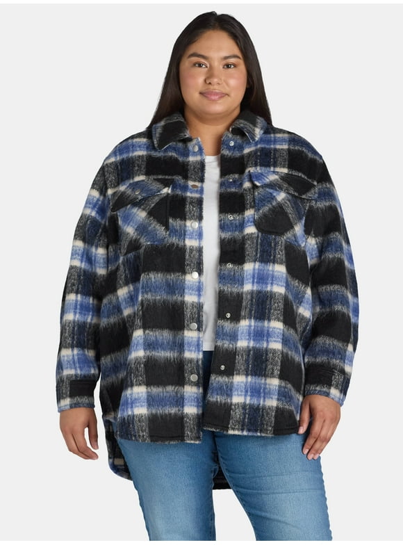 Womens Shackets in Womens Coats - Walmart.com