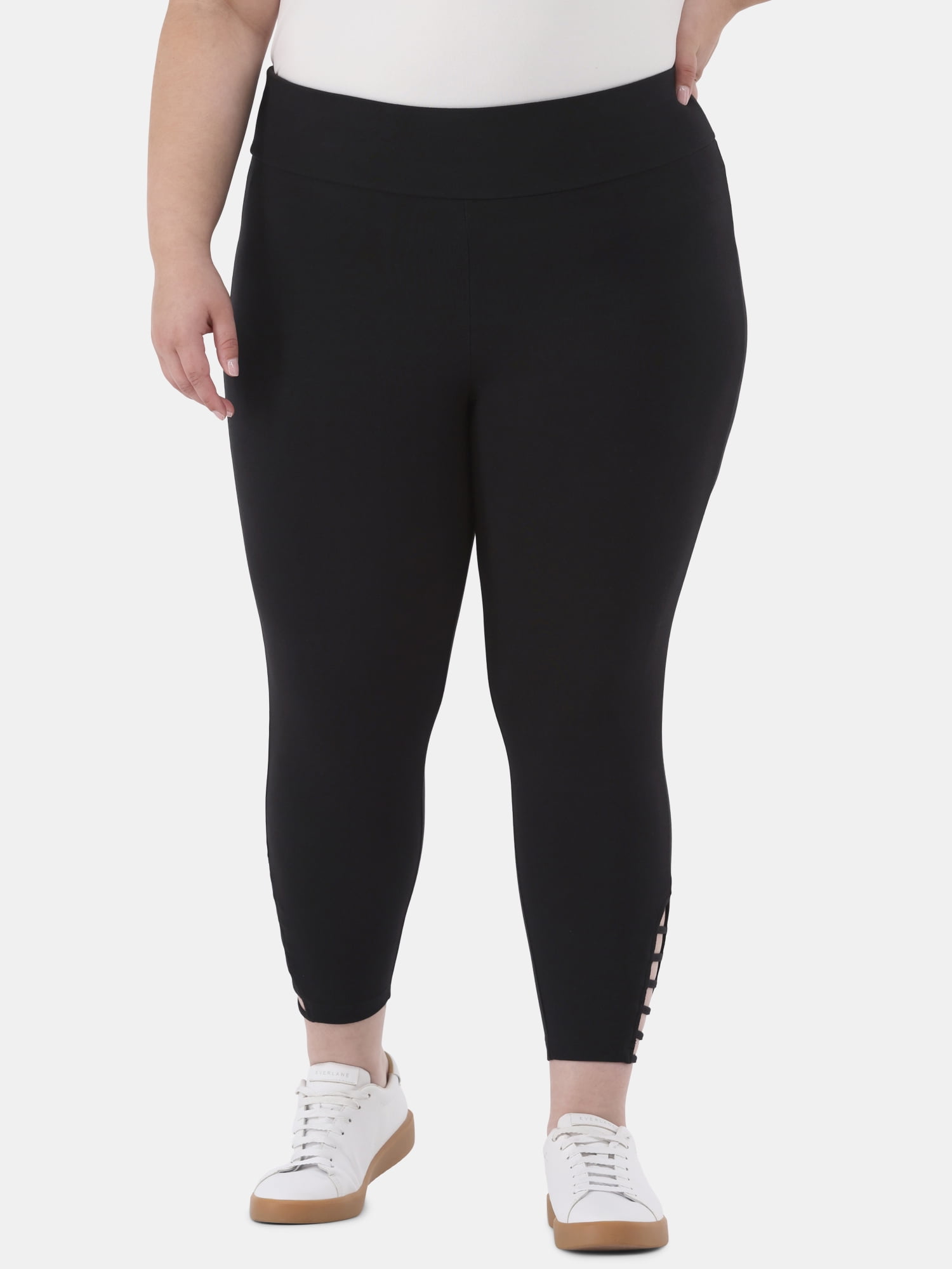 Terra & Sky Women's Plus Size Capri Ladder Legging, Sizes 0X-5X ...