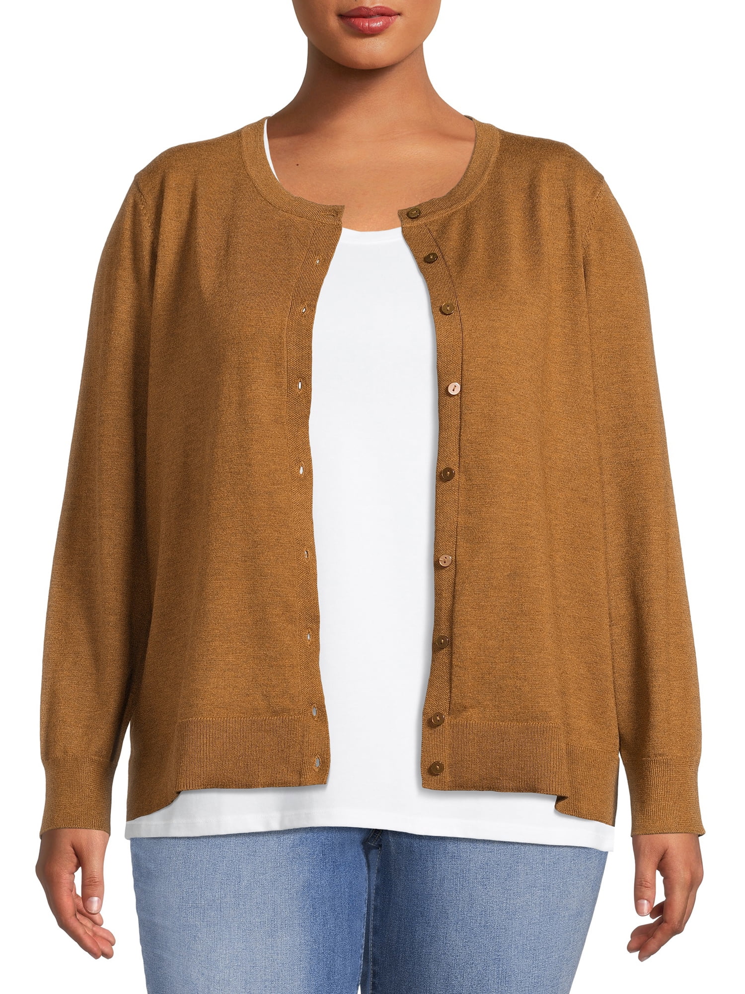 Terra & Sky Women's Plus Size Cardigan Sweater - Walmart.com