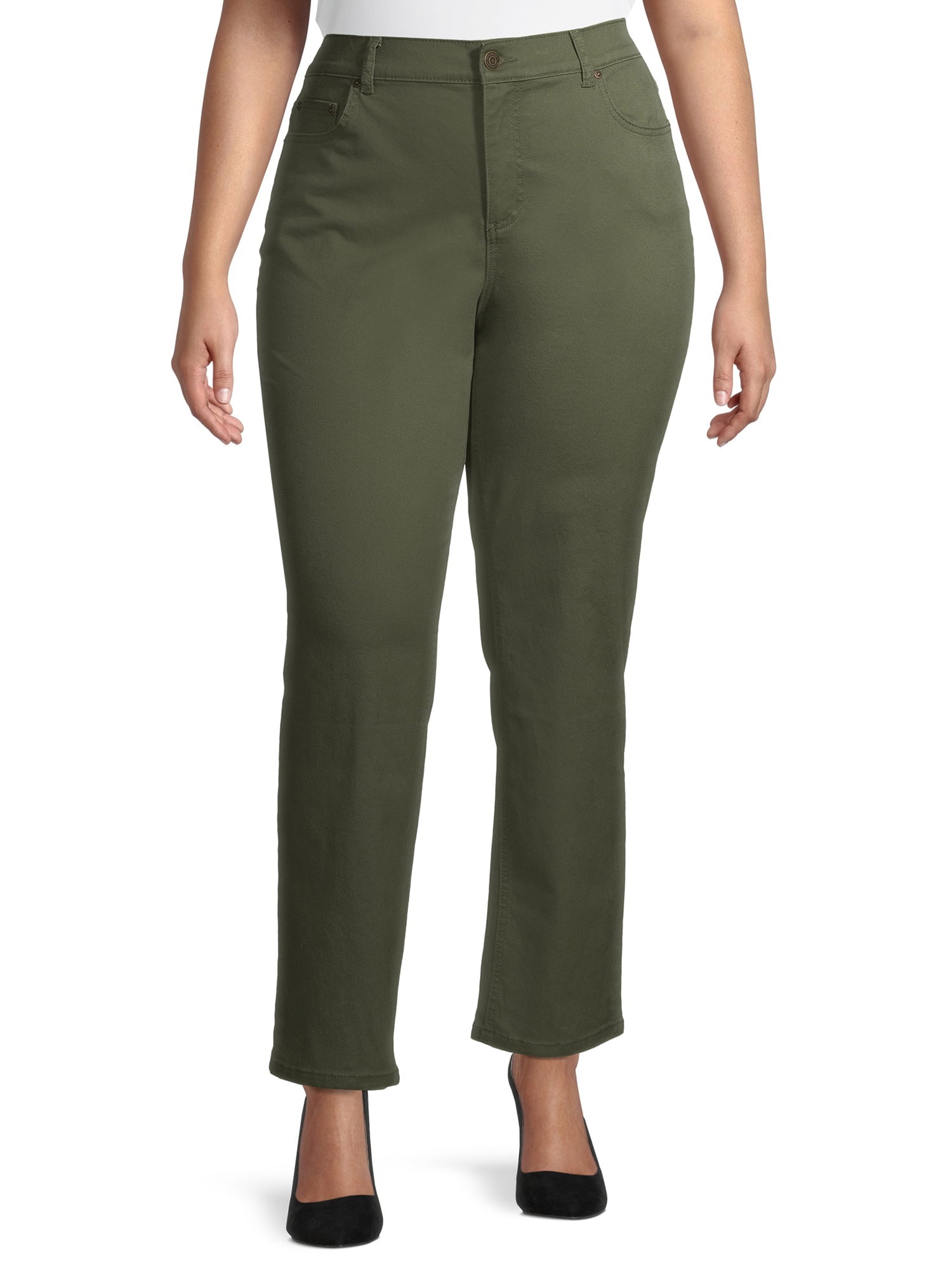 Terra & Sky Women's Plus Size Core Denim Straight Jean, Regular and ...