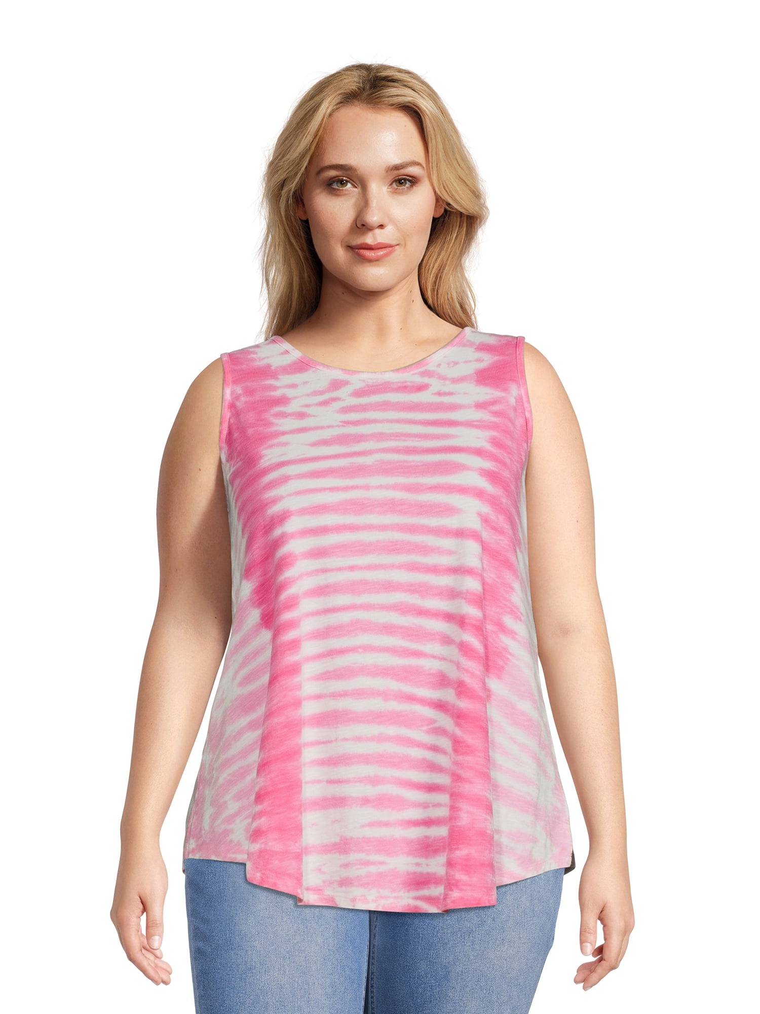 Terra & Sky Women's Plus Size Cross Top Tank - Walmart.com