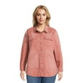 Terra & Sky Plus Size Denim Shacket - Sizes 0X-4X - Walmart.com