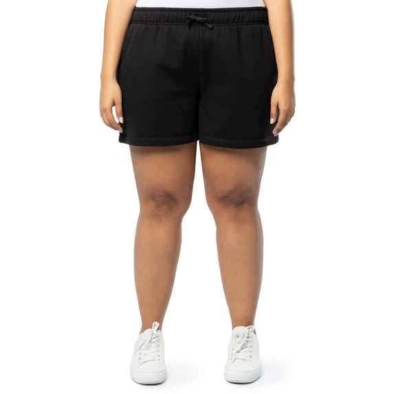 Terra & Sky Plus Size Drawstring Fleece Shorts - Walmart.com