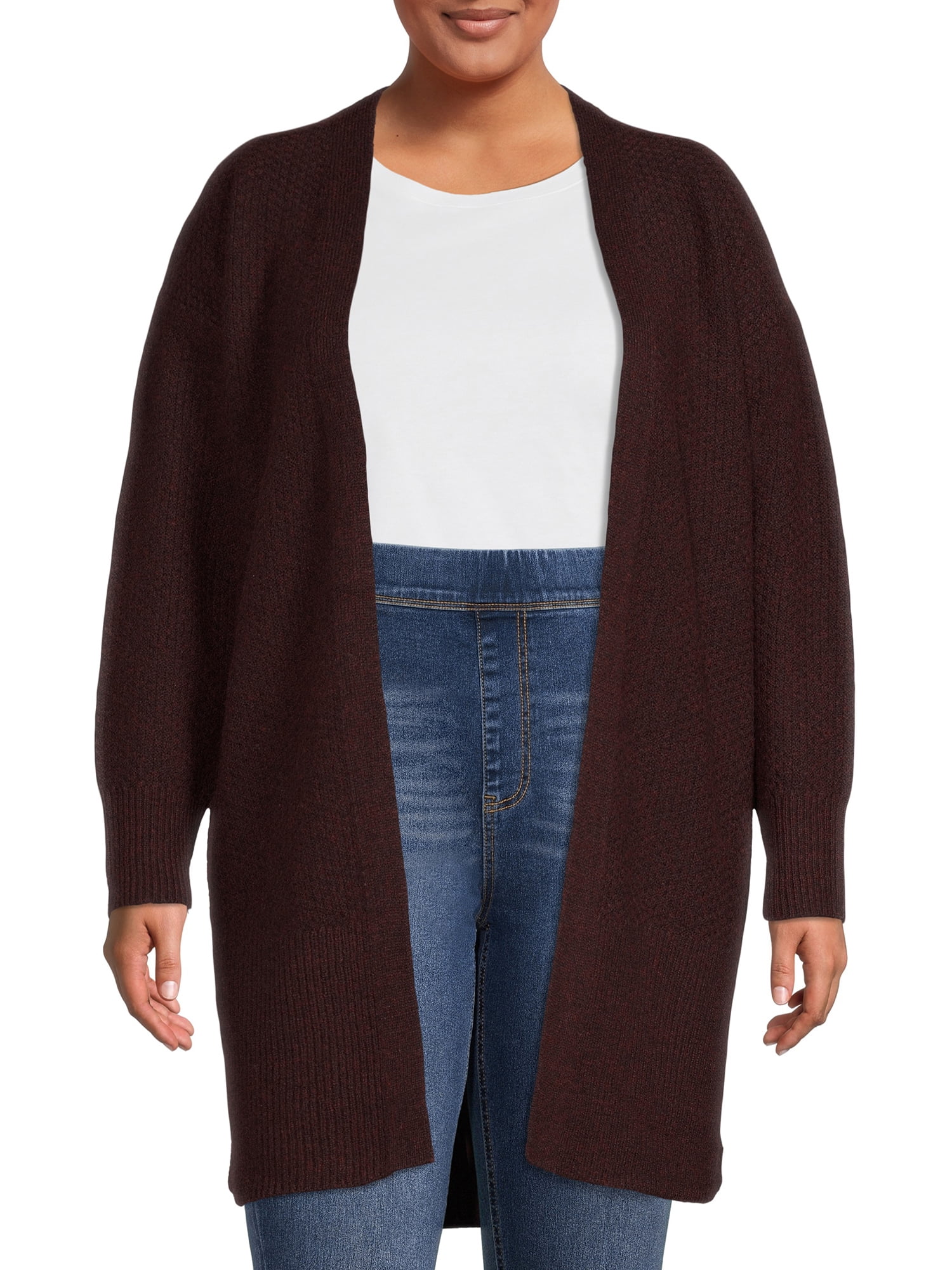 Terra & Sky women's Plus Size Duster Cardigan Sweater - Walmart.com