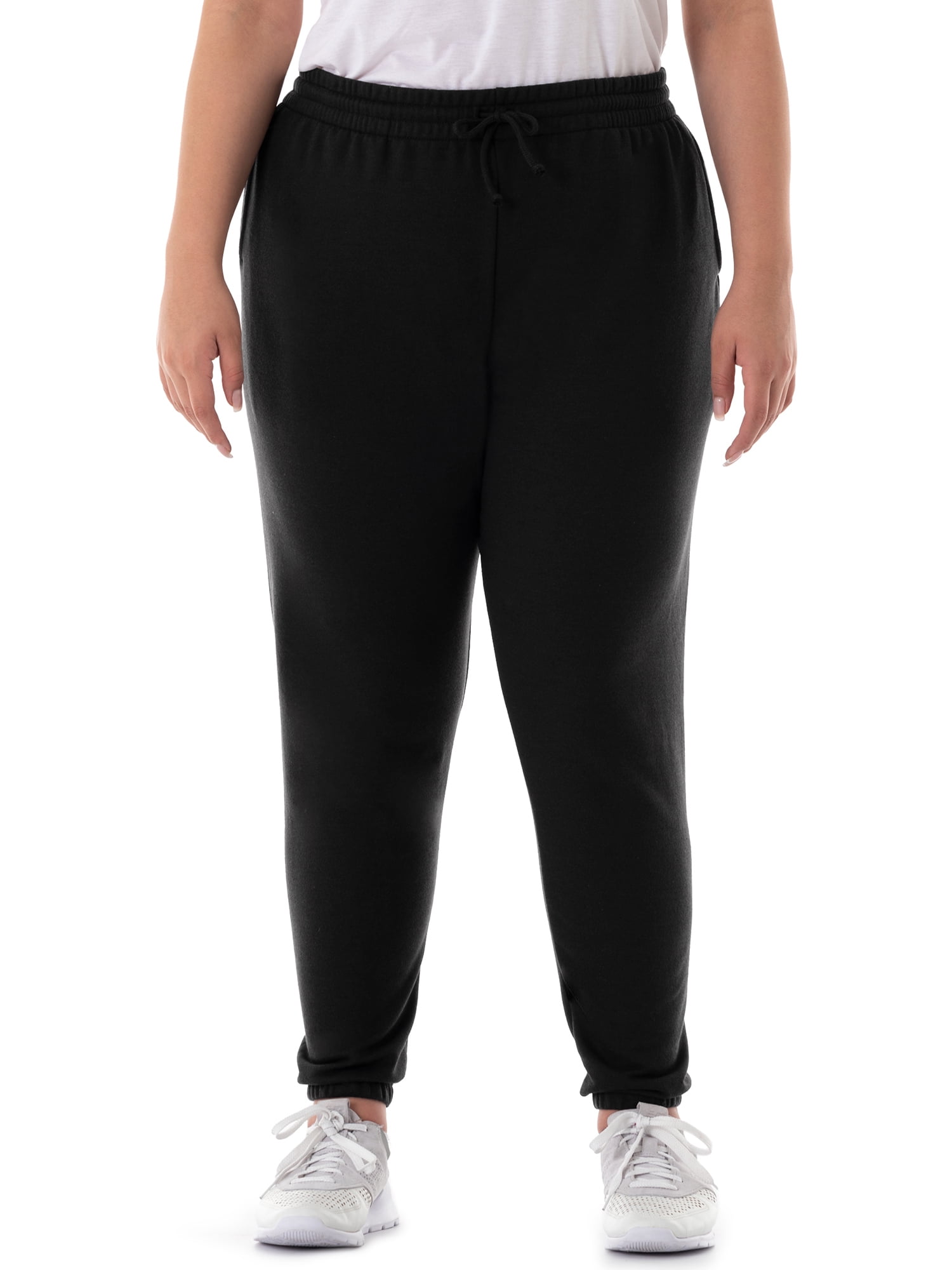 Terra & Sky Women's Plus Size Fleece Sweatpants with Pockets and ...