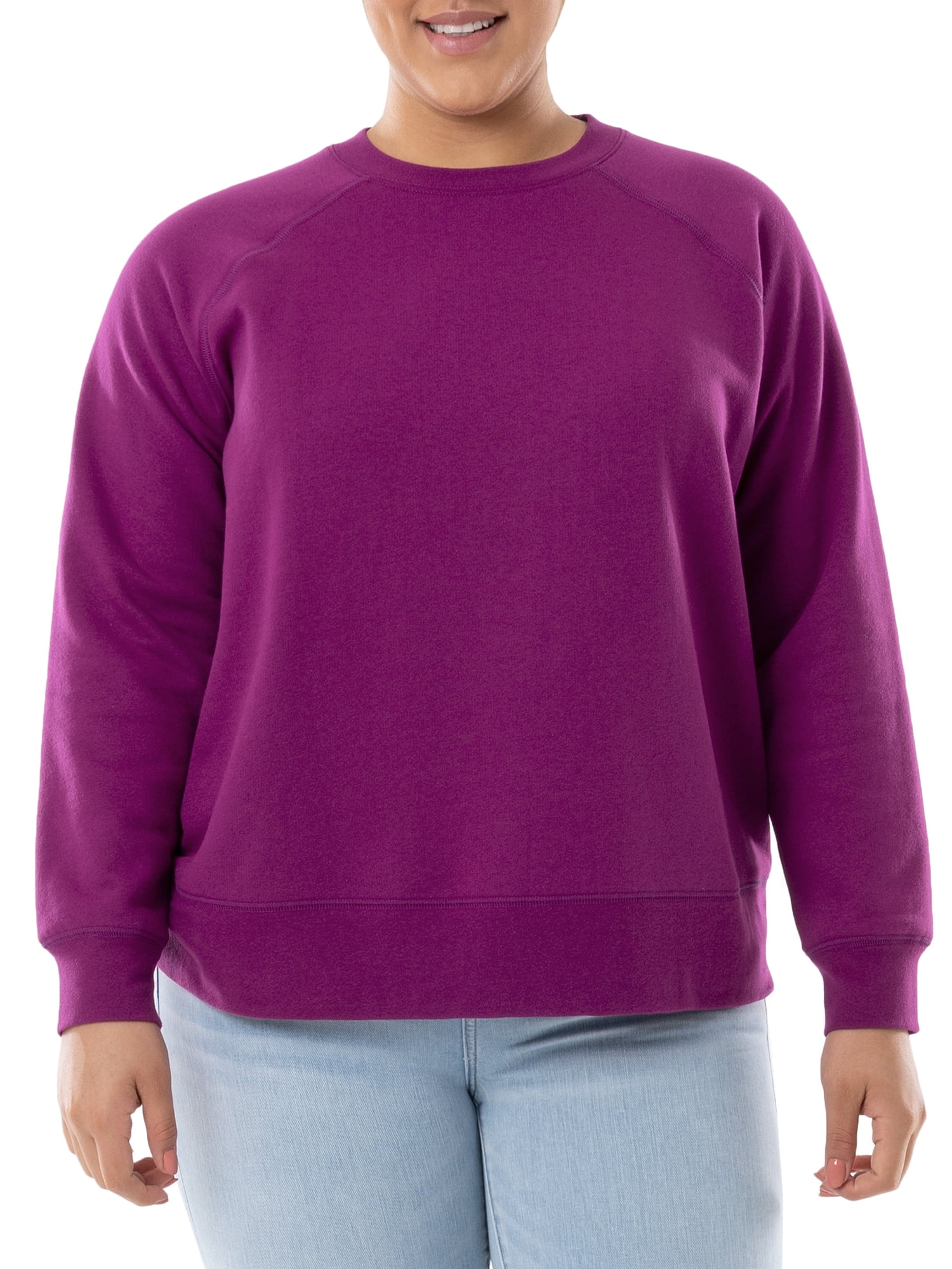 Terra & Sky Women's Plus Size Fleece Sweatshirt - Walmart.com