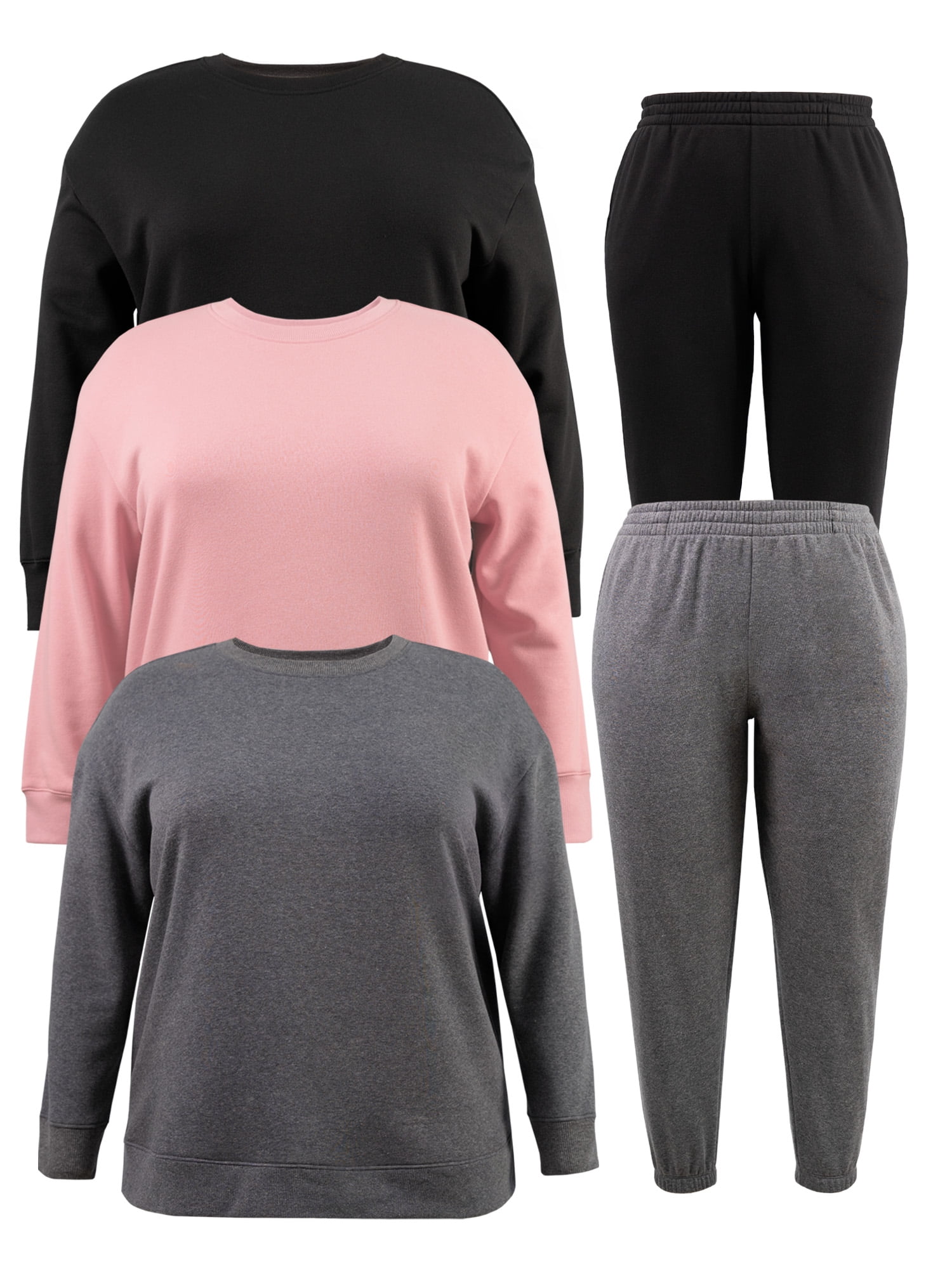 Terra & Sky Plus Size Fleece Sweatshirt & Sweatpants (0X-4X) - Walmart.com