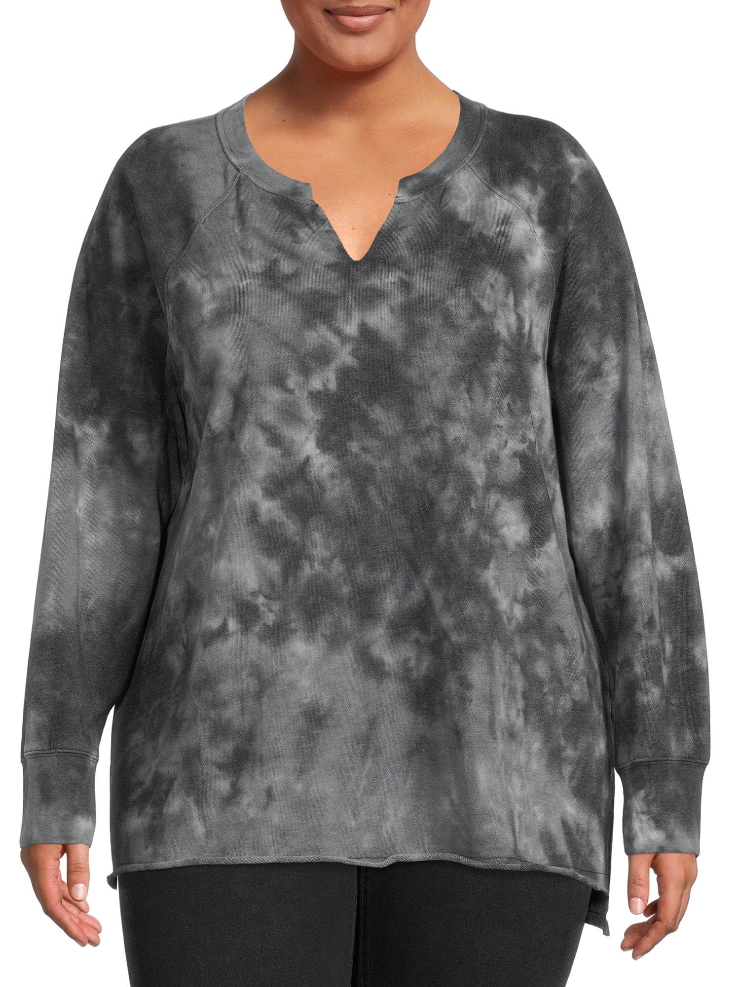 Terra & Sky Women's Plus Size French Terry Sweatshirt - Walmart.com