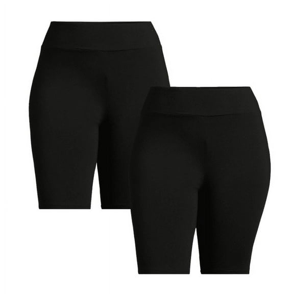 (2 pack) Terra & Sky Women's Plus Size Bike Shorts, Sizes 0X-5X - Walmart.com