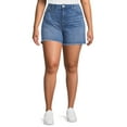Terra & Sky Women's Plus Size High Rise Cut Off Shorts - Walmart.com