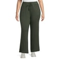 Terra & Sky Women's Plus Size Knit Pants, 28" Inseam - Walmart.com