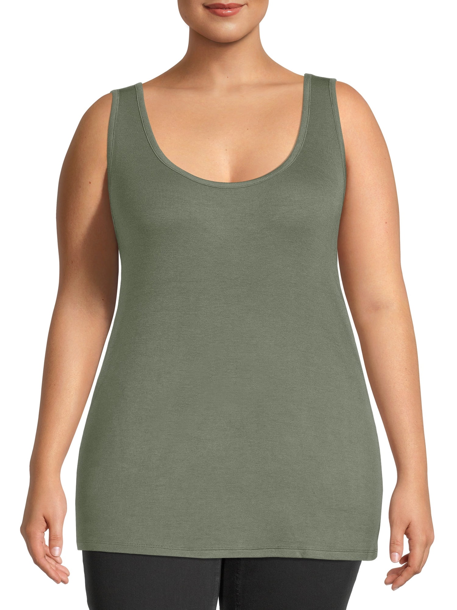 Terra & Sky Women's Plus Size Layering Tank Top - Walmart.com