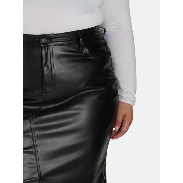 Terra & Sky Women's Plus Size Midi Skirt, Sizes 16W-26W - Walmart.com