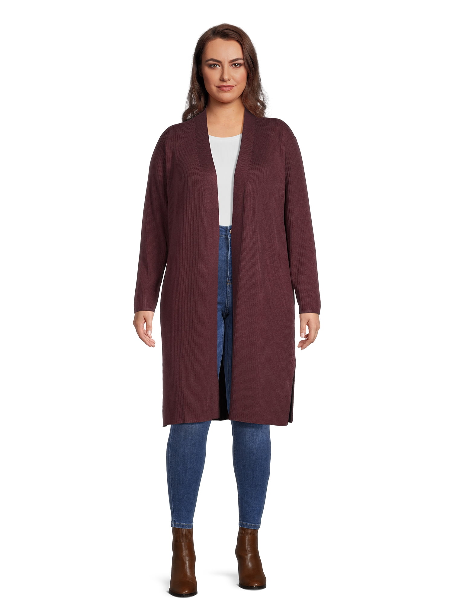 Terra & Sky women's Plus Size Duster Cardigan Sweater - Walmart.com