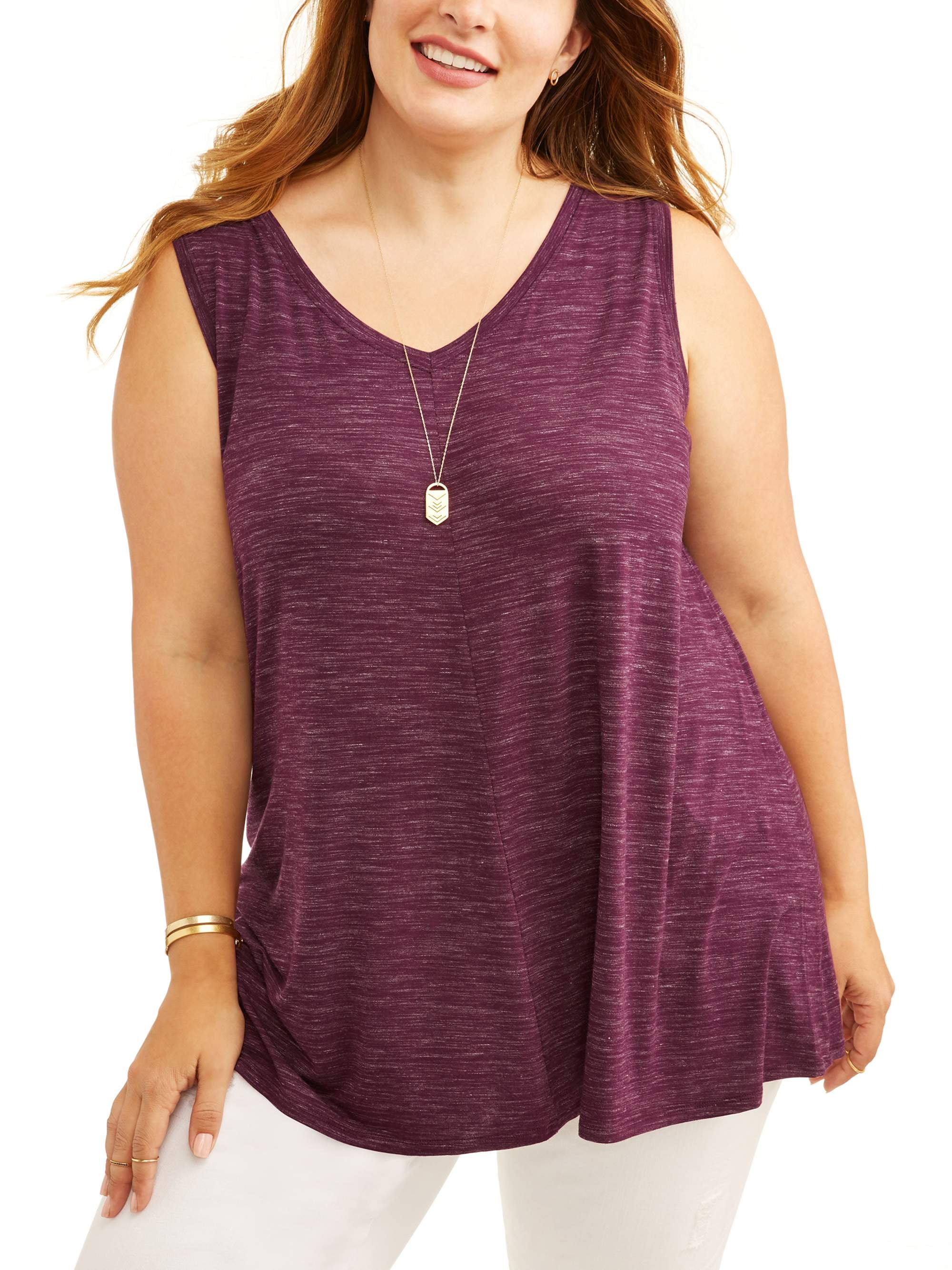 Terra & Sky Women's Plus Size Swing Tank - Walmart.com