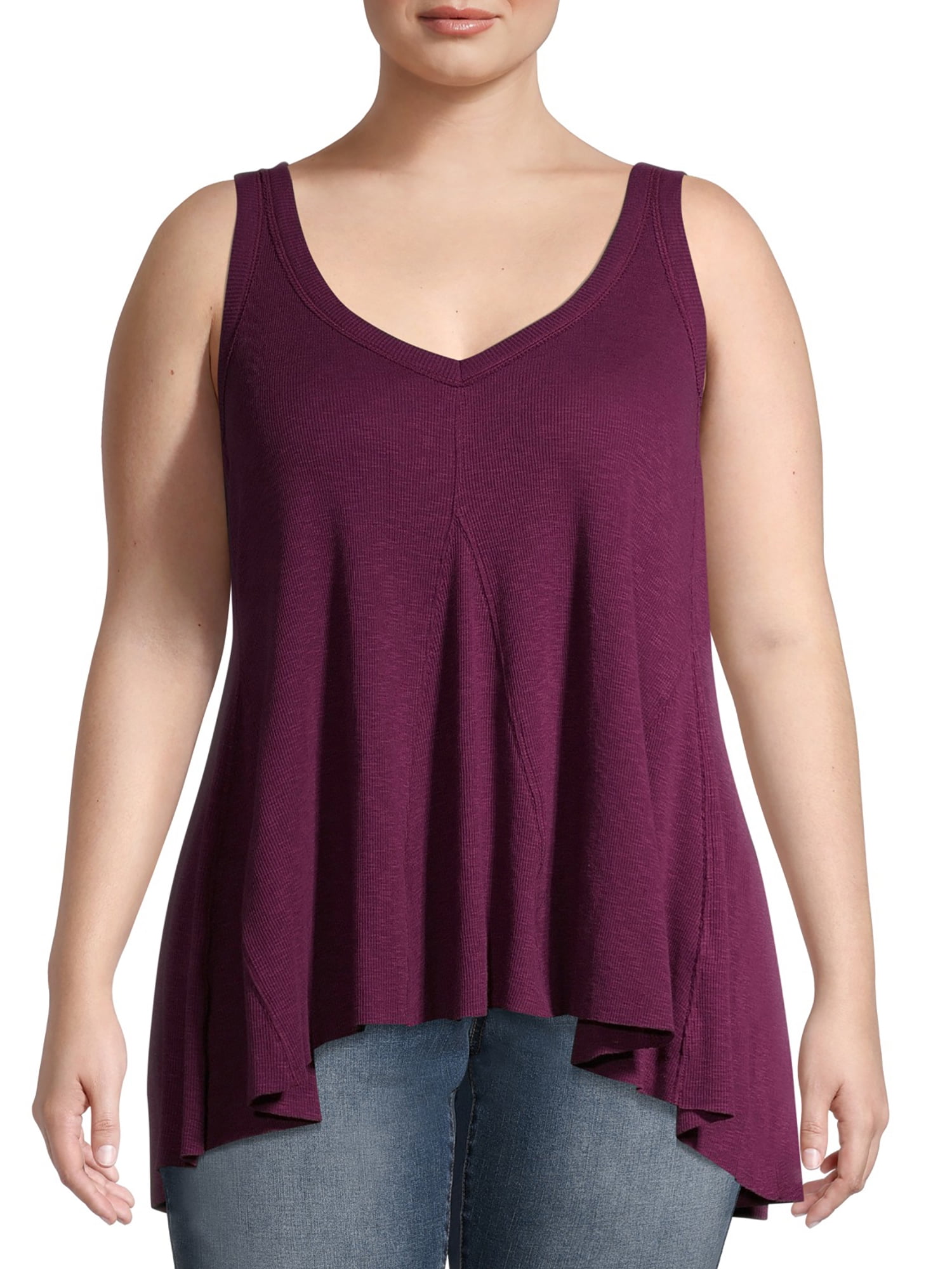 Terra & Sky Women's Plus Size Swing Tank - Walmart.com