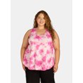 Terra And Sky Womens Plus Cotton Twist Back Tank Top 2 Pack Sizes 0x