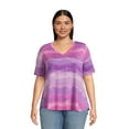 Terra & Sky Women's Plus Size Tunic Tee with Short Sleeves - Walmart.com