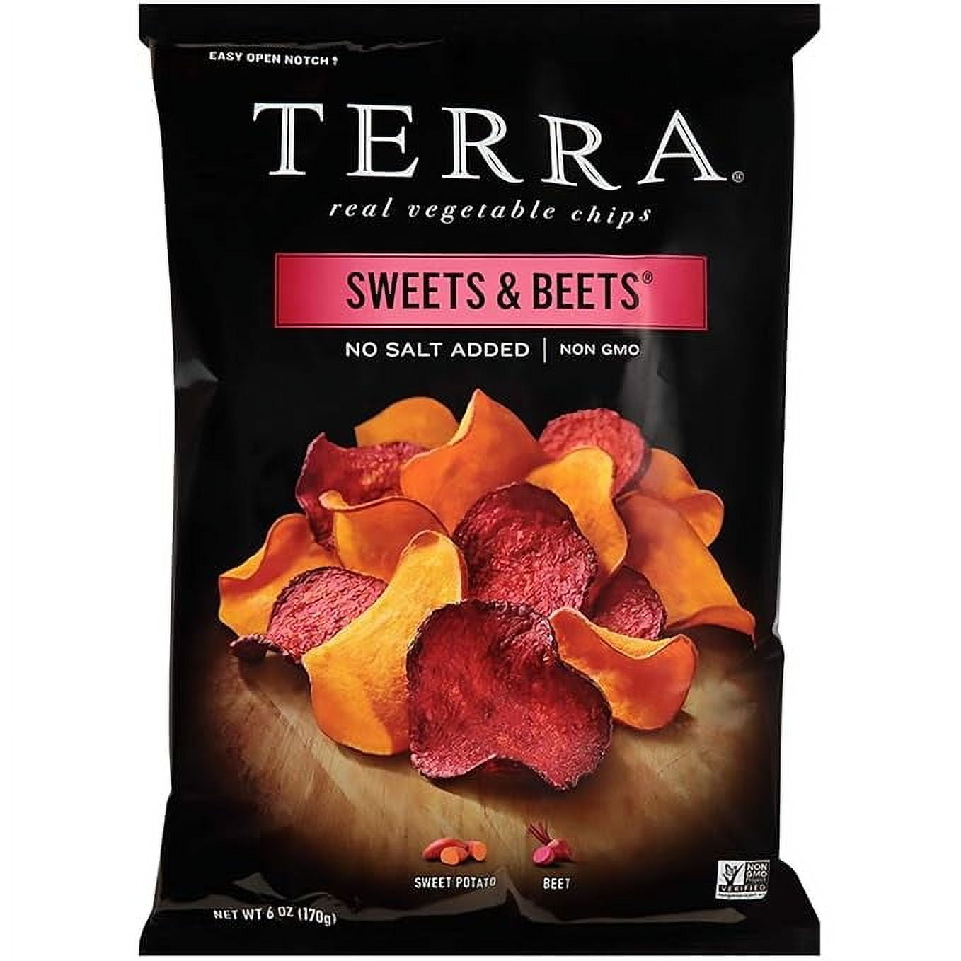 Terra Sweets & Beets Chips, Real Vegetable Snack, Sweet Potato, Beet, 6 ...
