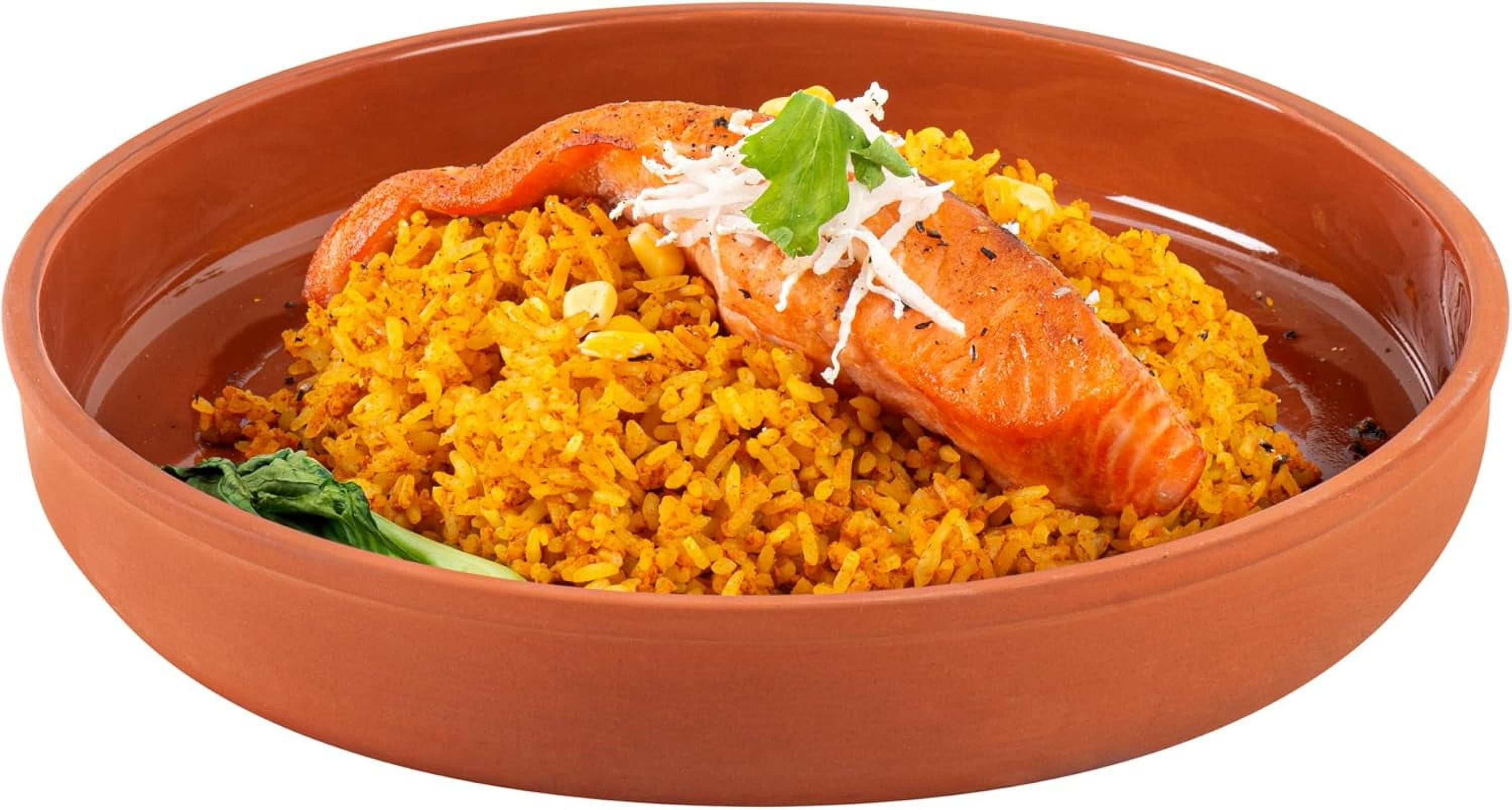 Terra Tek 34 Ounce Terracotta Cazuelas, 2 Brown Glazed Clay Pots for ...