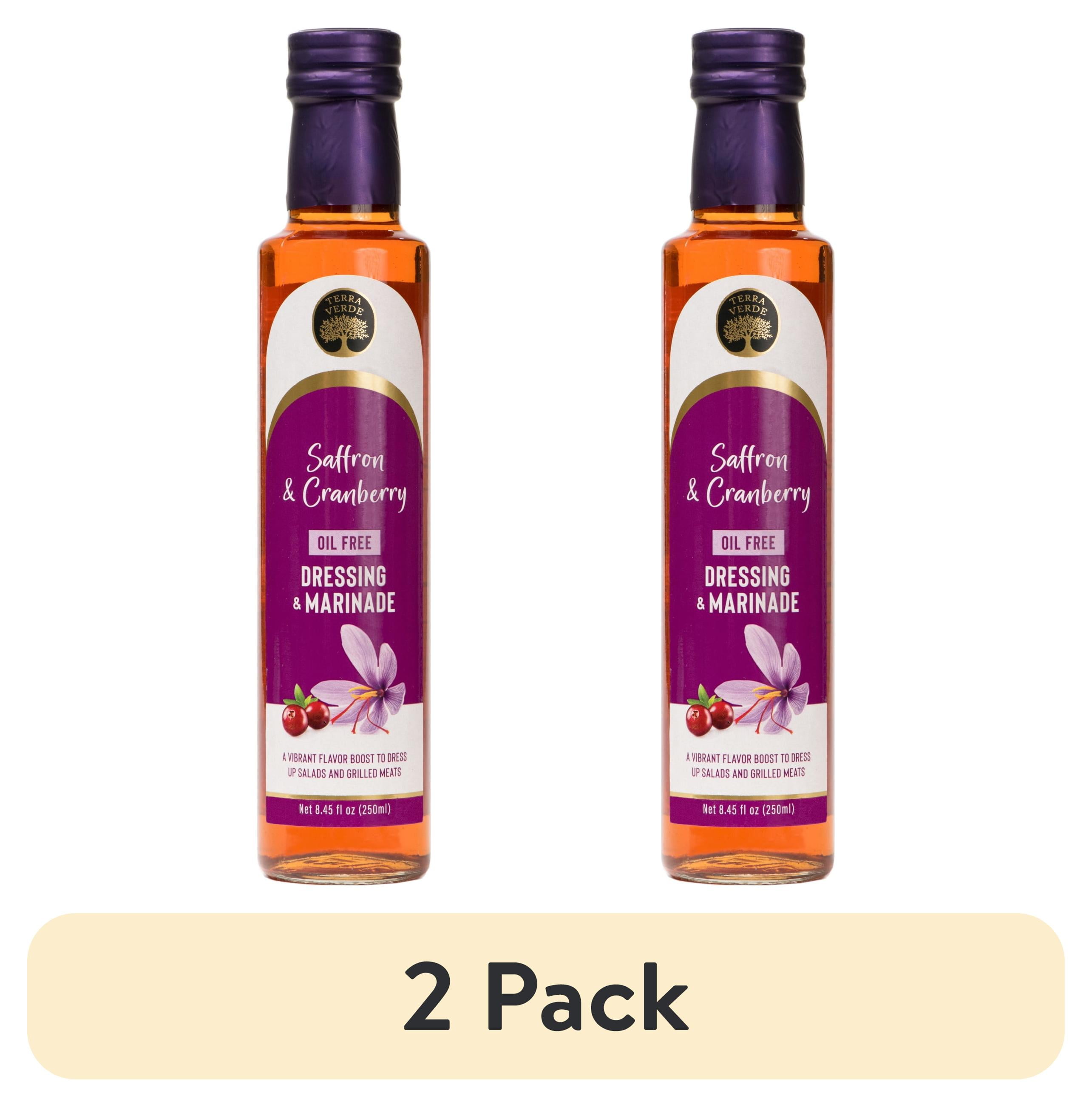 (2 pack) Terra Verde Saffron & Cranberry Dressing & Marinade 8.45floz ...