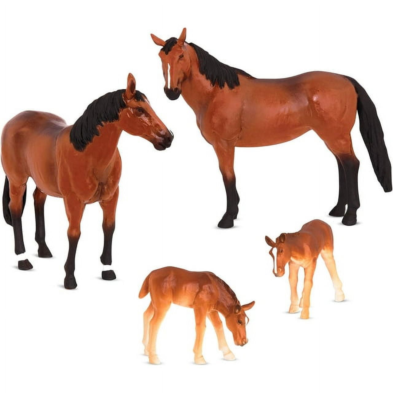 Terra by Battat - Quarter Horse Family - Miniature Toy Horse Family ...