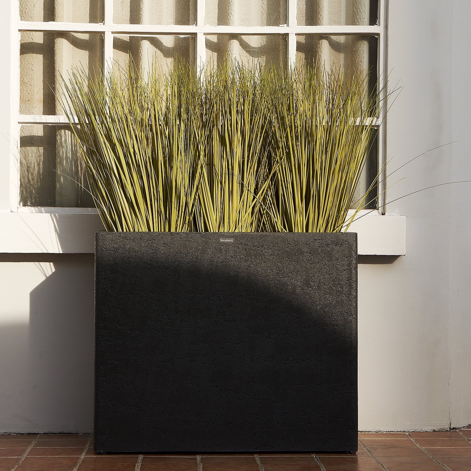 TerraDeco Tall Rectangular Composite Planter（30Lx12Wx25H，66 Pounds ...