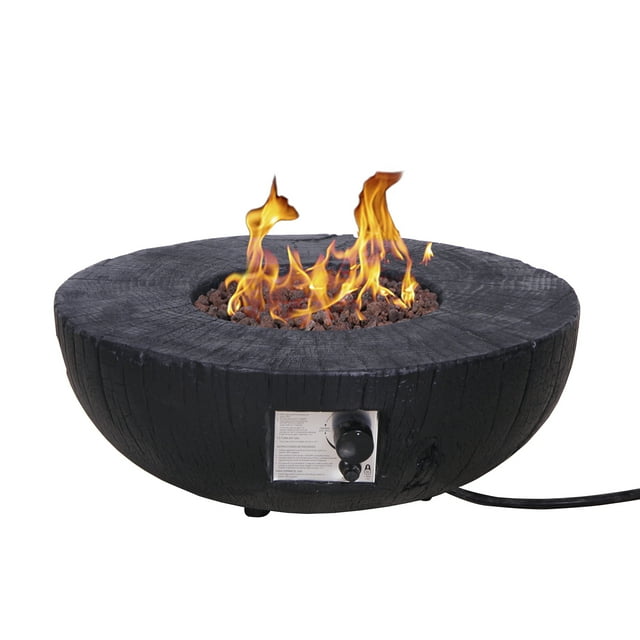 TerraFab Round Propane Fire Bowl Outdoor Charcoal Fire Pit - Walmart.com