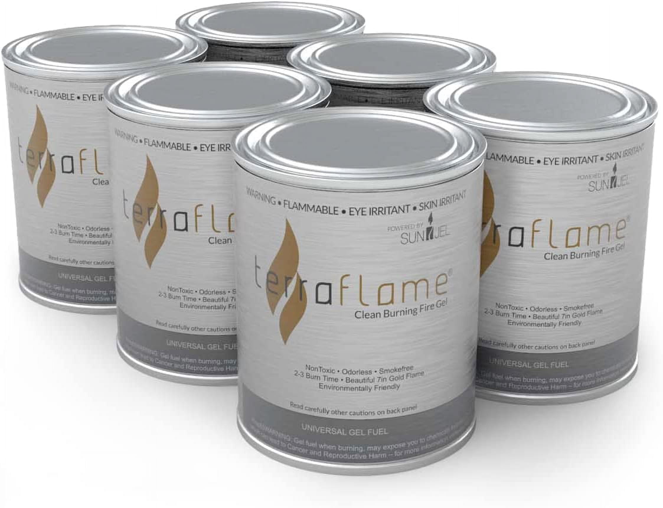 TerraFlame Pure Gel Fuel | Clean-Burning & Smoke-Free | Fuel for ...