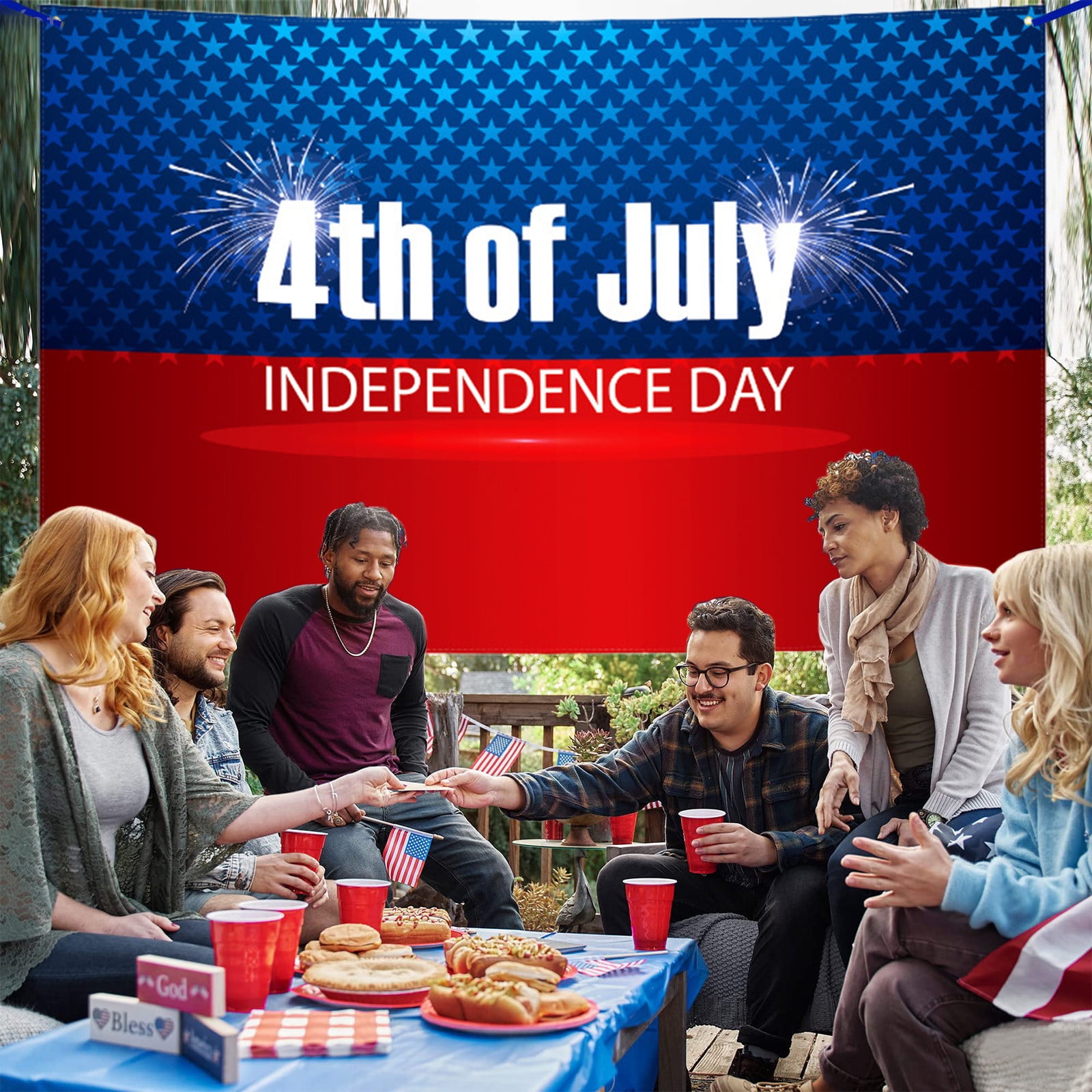 TerraHaven Independence Day Decorations Congratulations Holiday Party ...