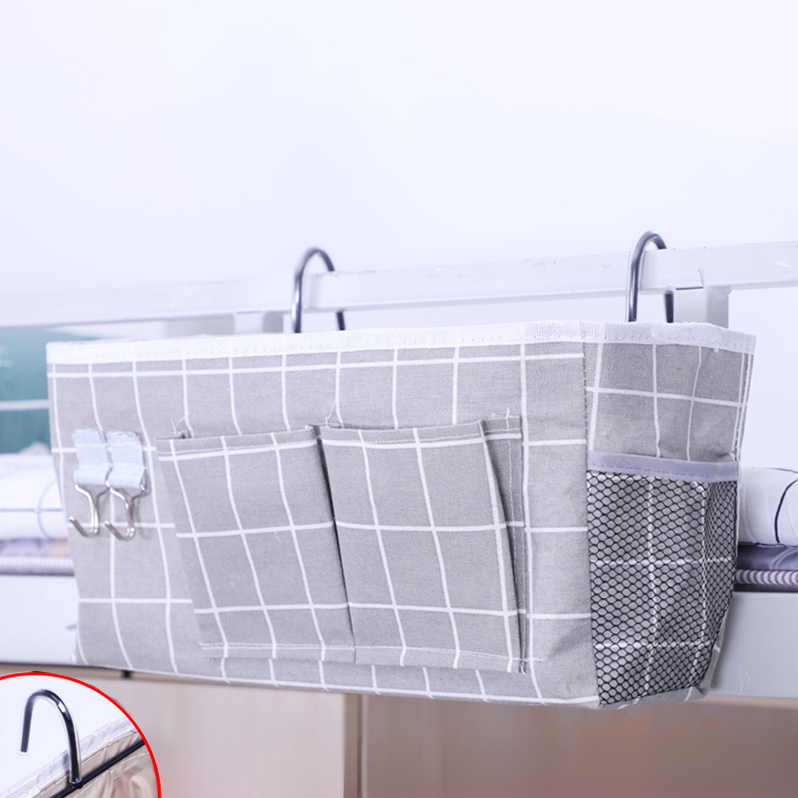 TerraHaven Linen Blend Hanging Basket – Large Capacity Lattice Storage ...