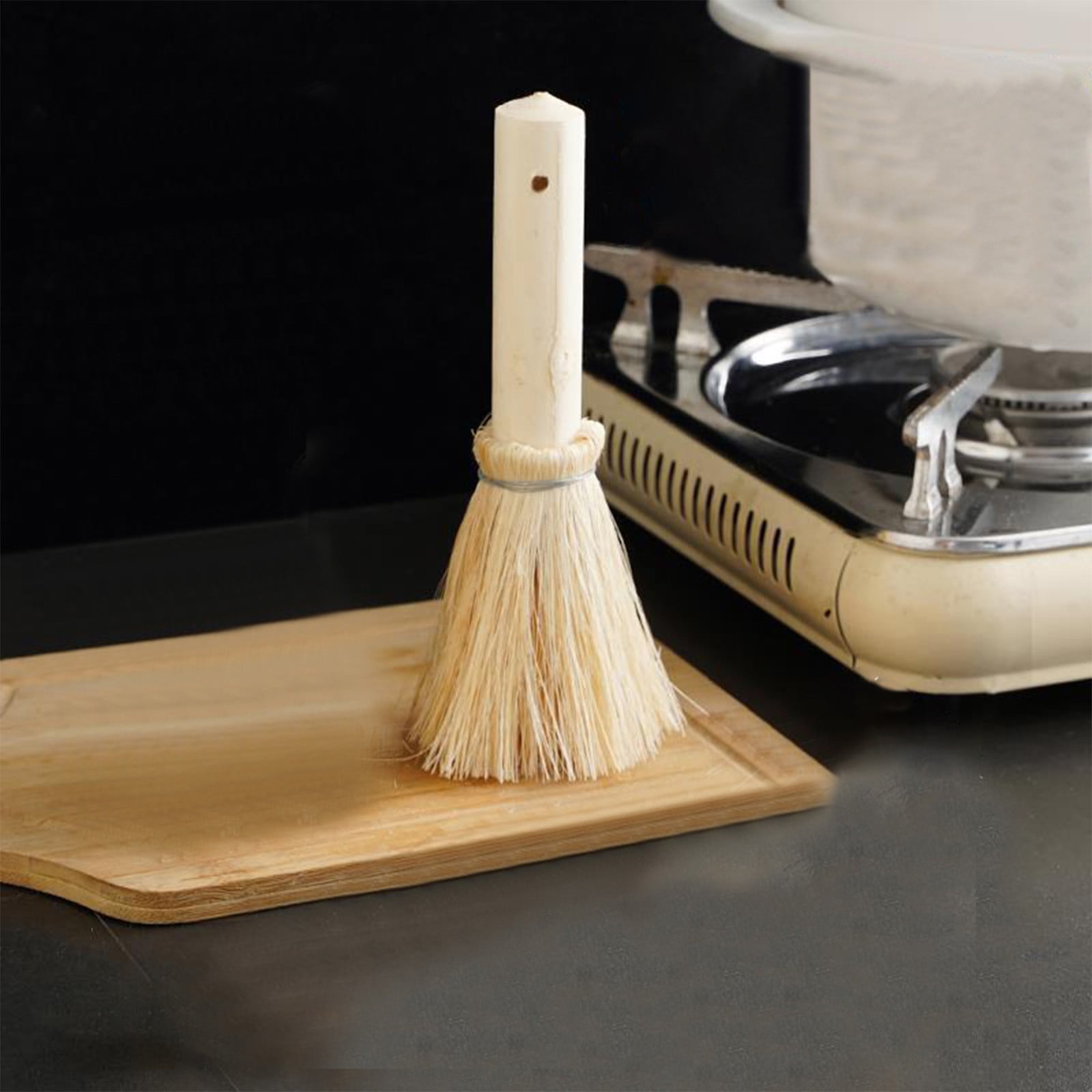 TerraHaven Non-Damaging Pot Cleaning Brush - Natural Fiber Bristles ...