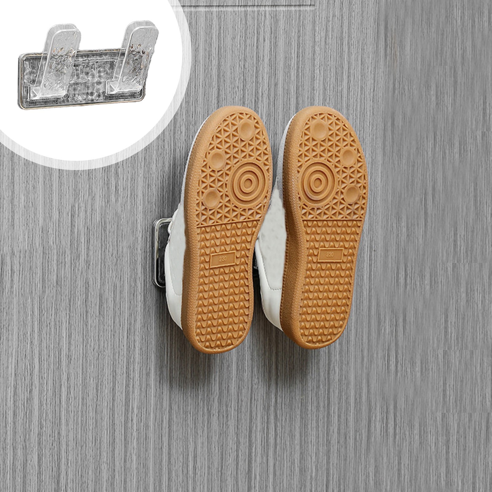 TerraHaven Non-Perforated Wall Mount Slipper Rack - Space-Saving ...