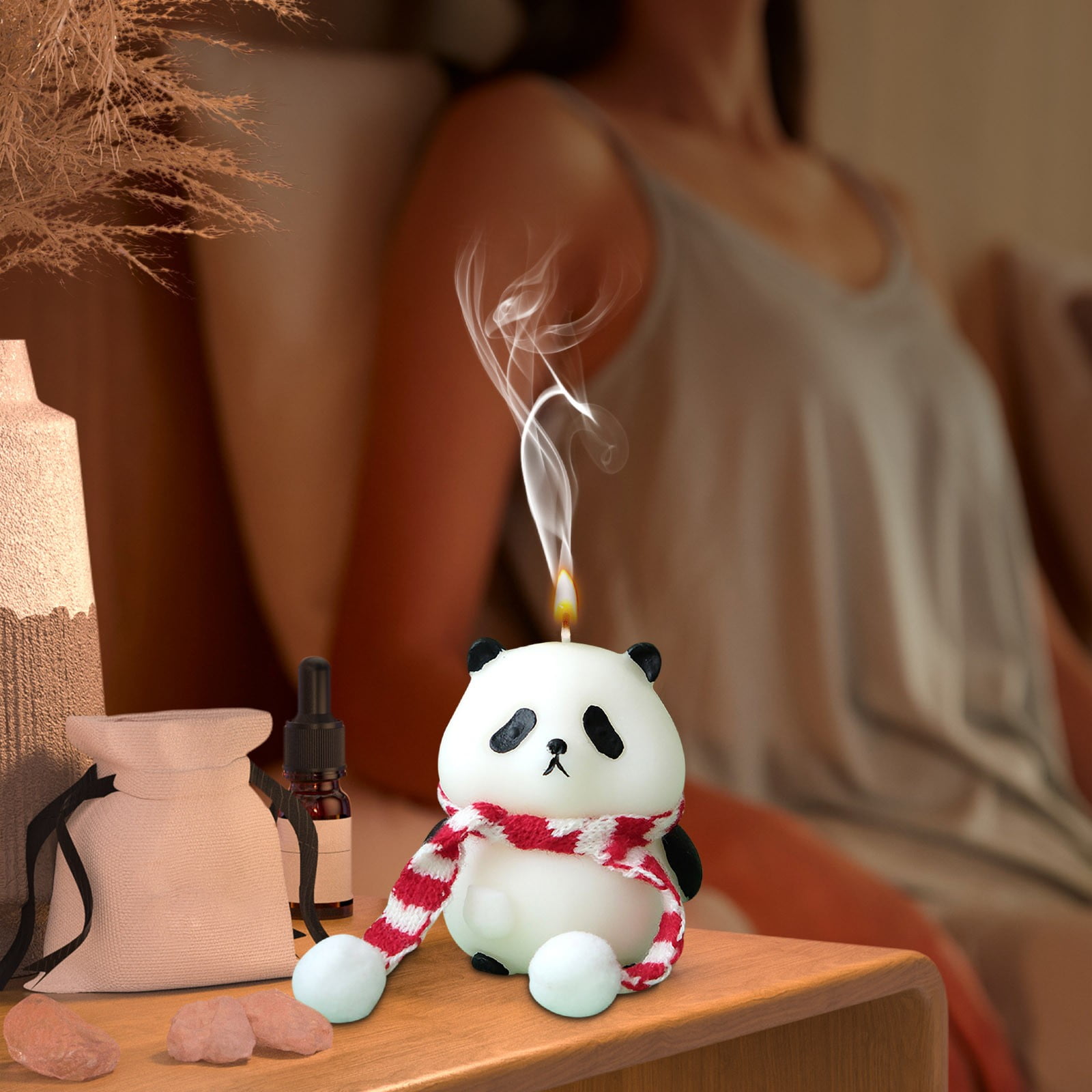 TerraHaven Pandas Aromatherapy Candle, Companion Gift, Home Decor ...
