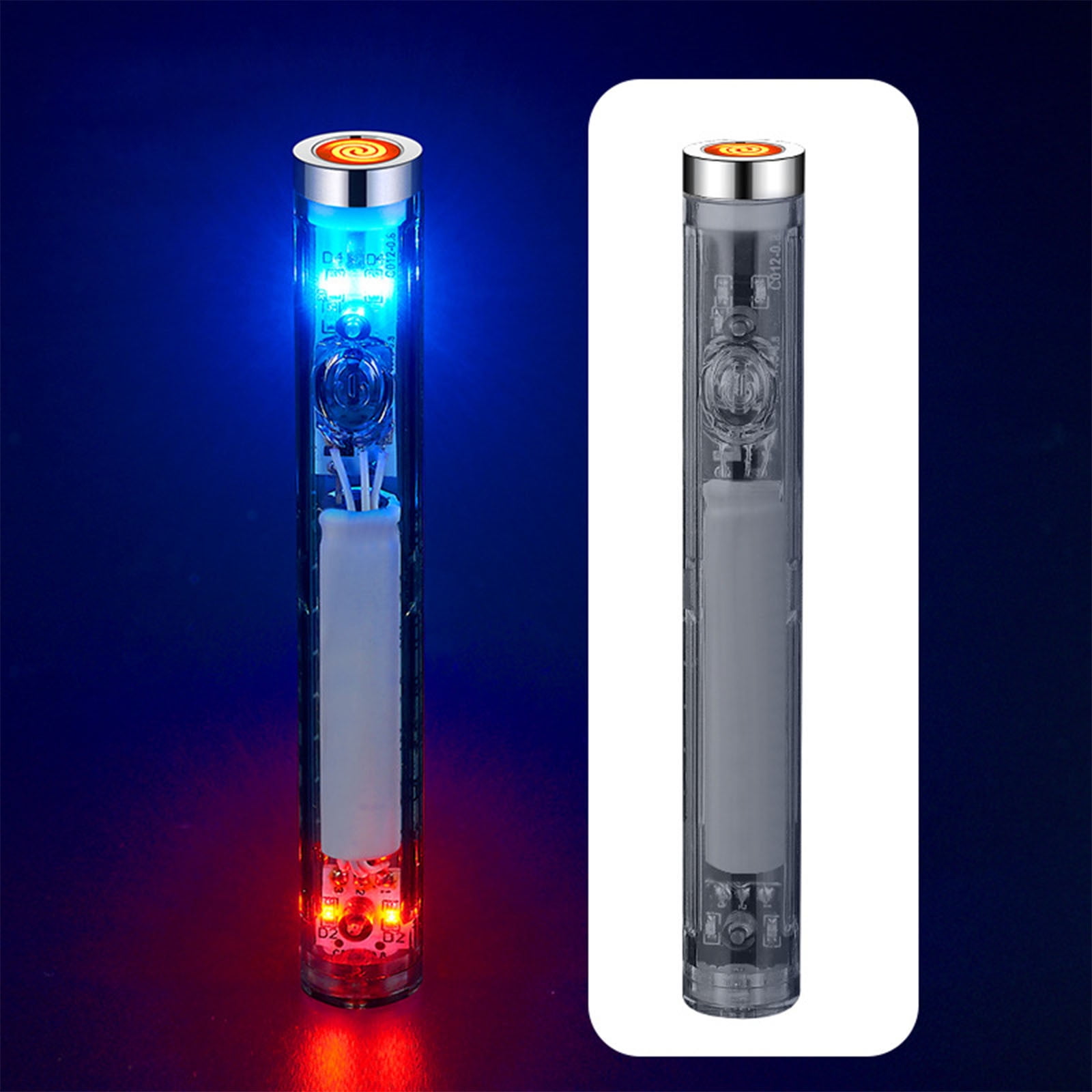 TerraHaven Rechargeable Colorful Flash Lighter - High-Temperature Alloy ...