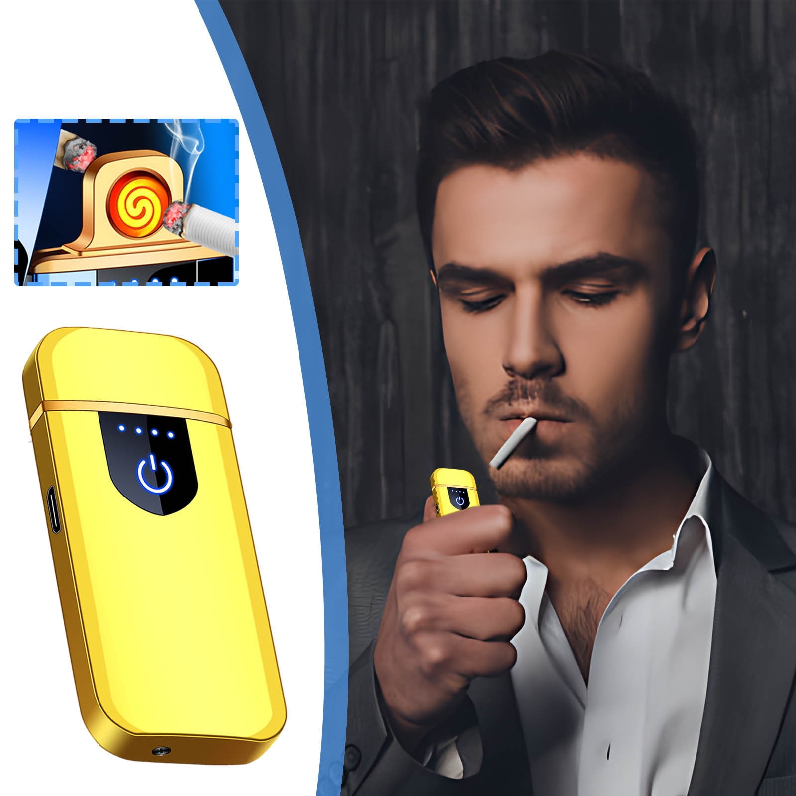 TerraHaven Screen Induction USB Rechargeable Flameless Lighter - Dual ...