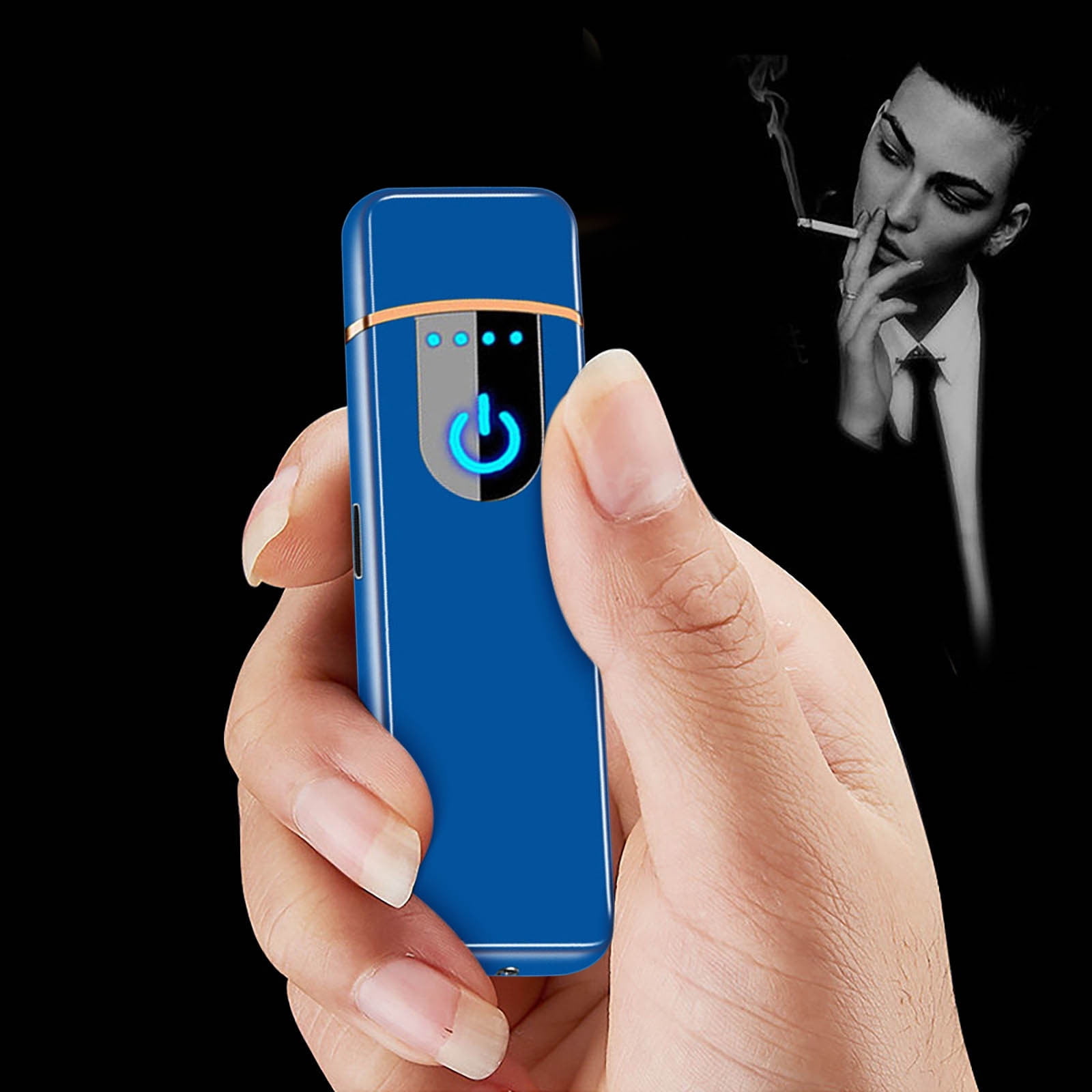 TerraHaven USB Rechargeable Flameless Plasma Lighter with Touch Screen ...