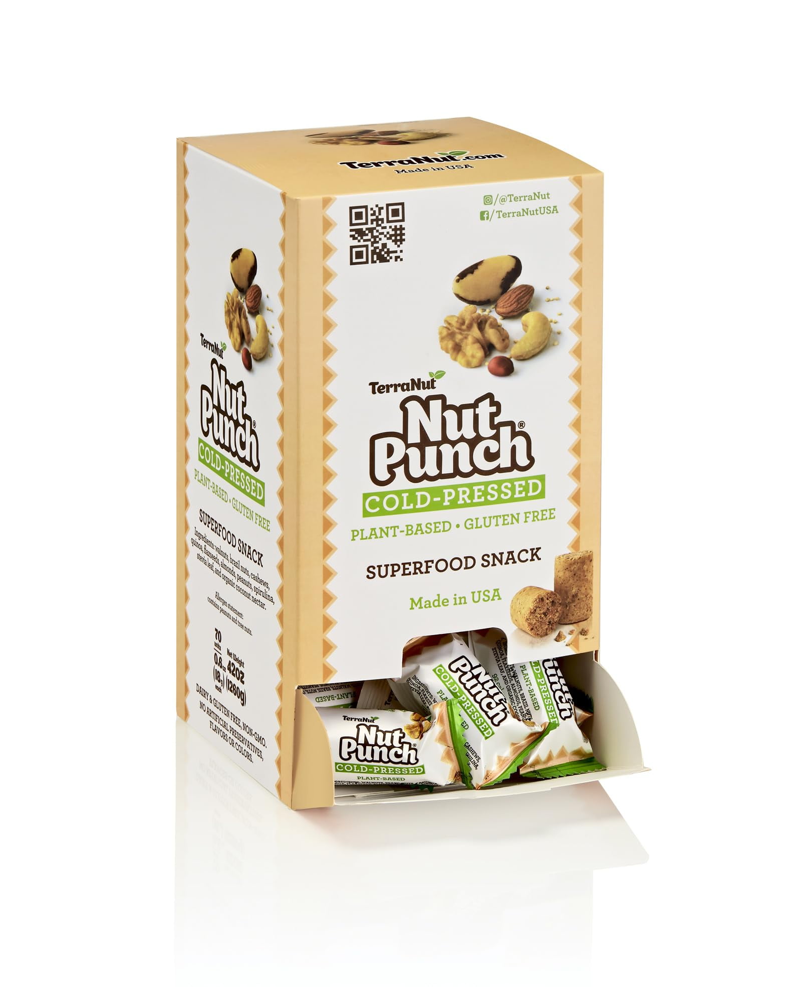 TerraNut Nut Punch Superfood Power HYZ01 Snack - Cold Pressed - Plant ...