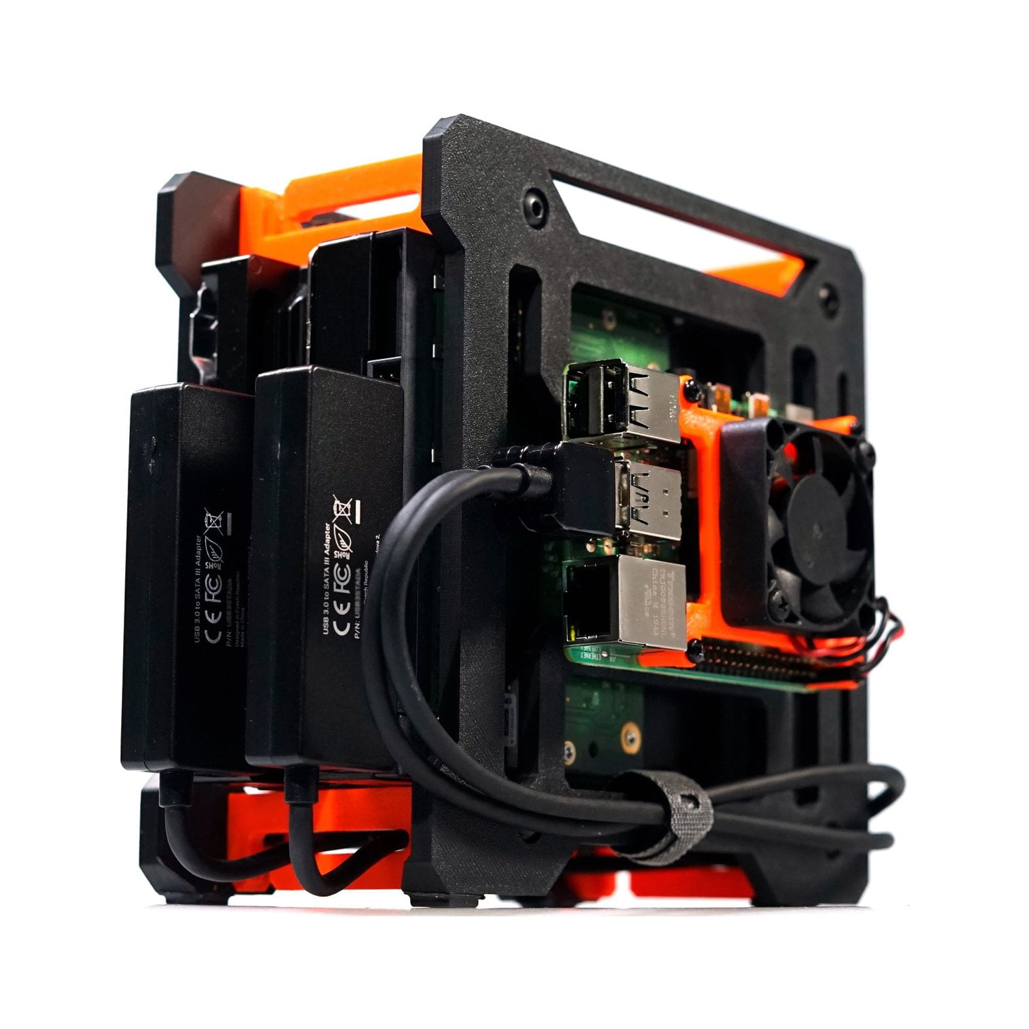 TerraPi Xtreme DUO Raspberry Pi Dual HDD NAS Case Kit - Walmart.com