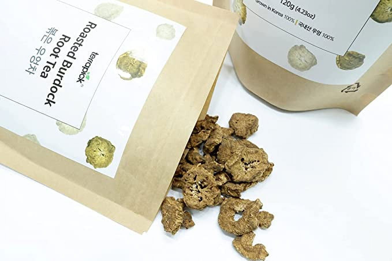 TerraPick Roasted Burdock Root Tea, Natural, No Caffeine, Herb Tea ...