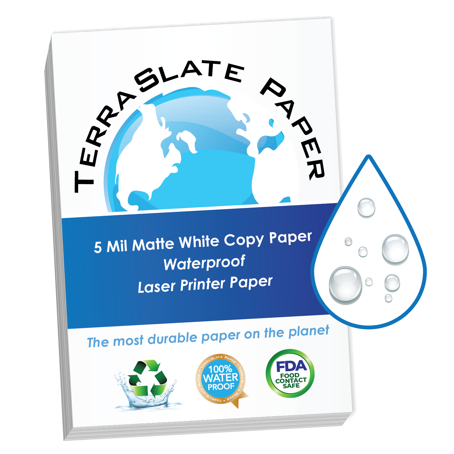 Five Star Reinforced Printer Paper, 3-Hole Punched, 100 Sheets, 8 1/2 ...