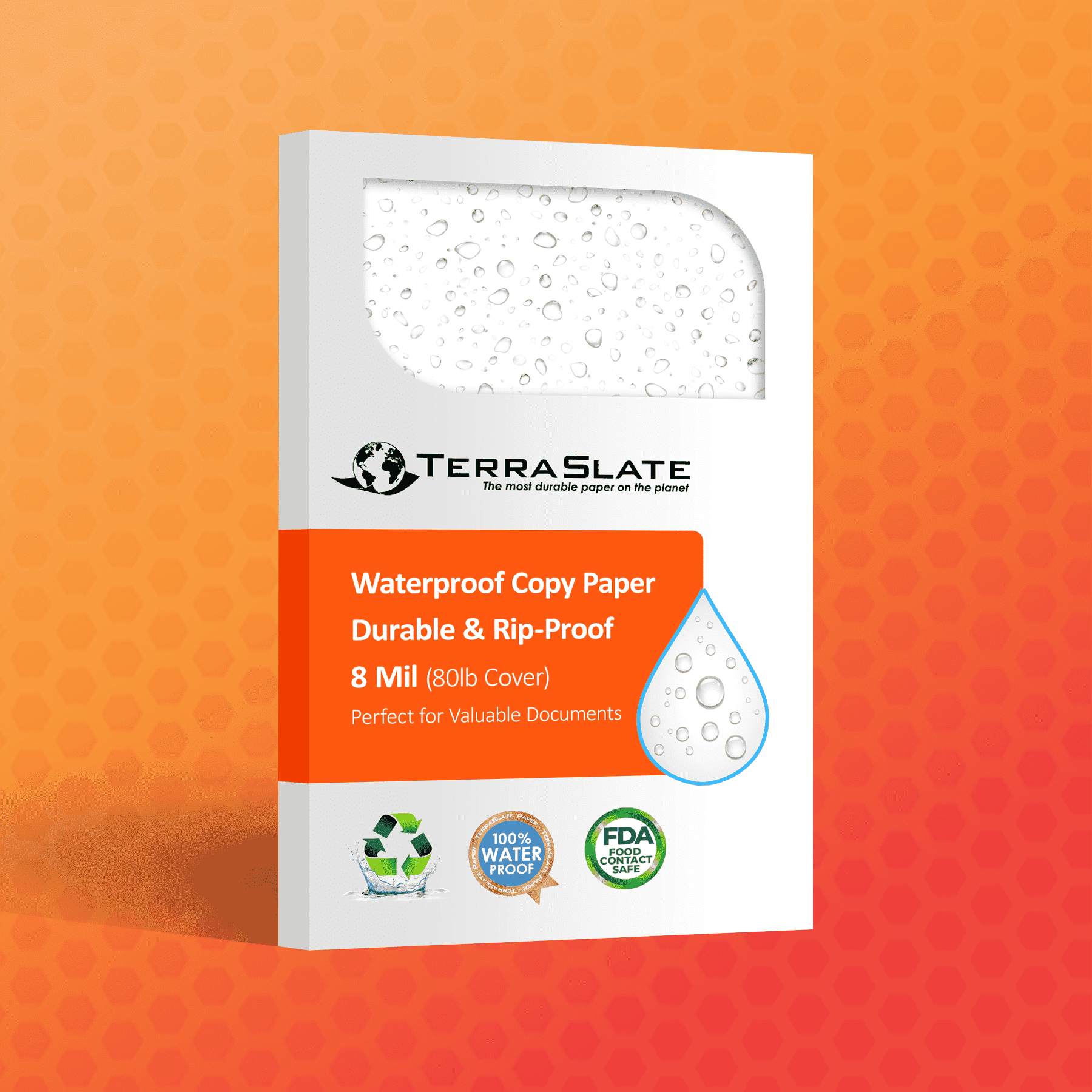 TerraSlate Waterproof Laser Printer Paper – 8 MIL 11" x 17", 500 Sheets ...