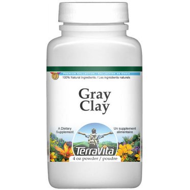 TerraVita Clay, Gray Powder, (4 oz, 2-Pack, Zin: 511070)