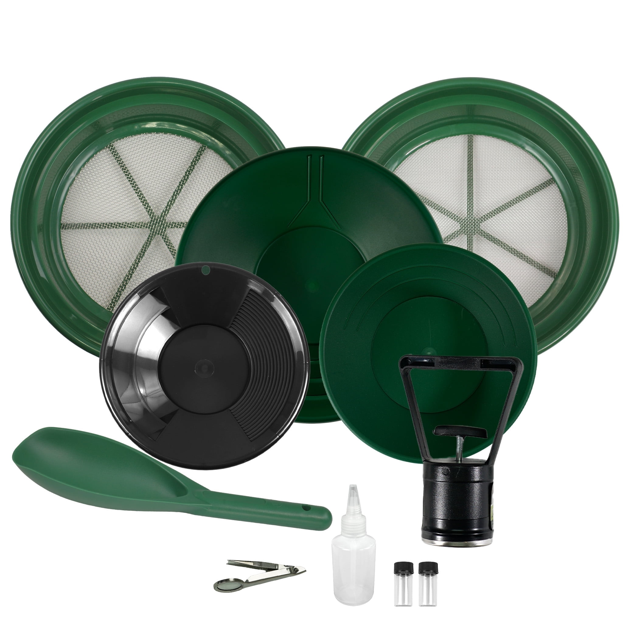 TerraX 11 Piece Gold Prospecting Kit - 1/8 & 1/2 Coarse Classifier ...