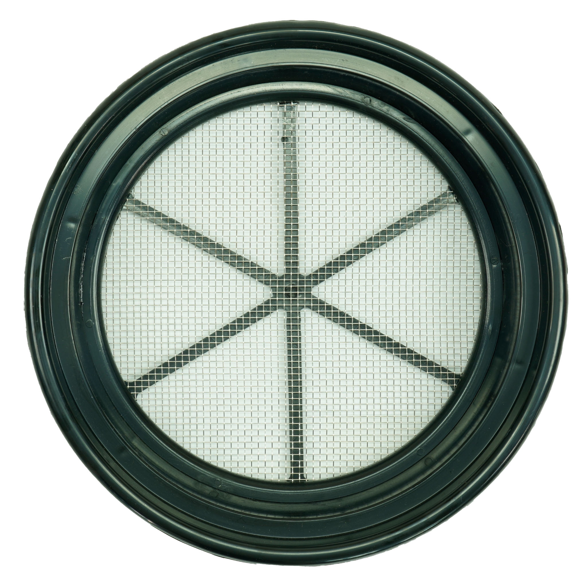 TerraX 13-1/4” Gold Classifier Sifting Pan 1/8 Mesh, Black Plastic Mesh ...