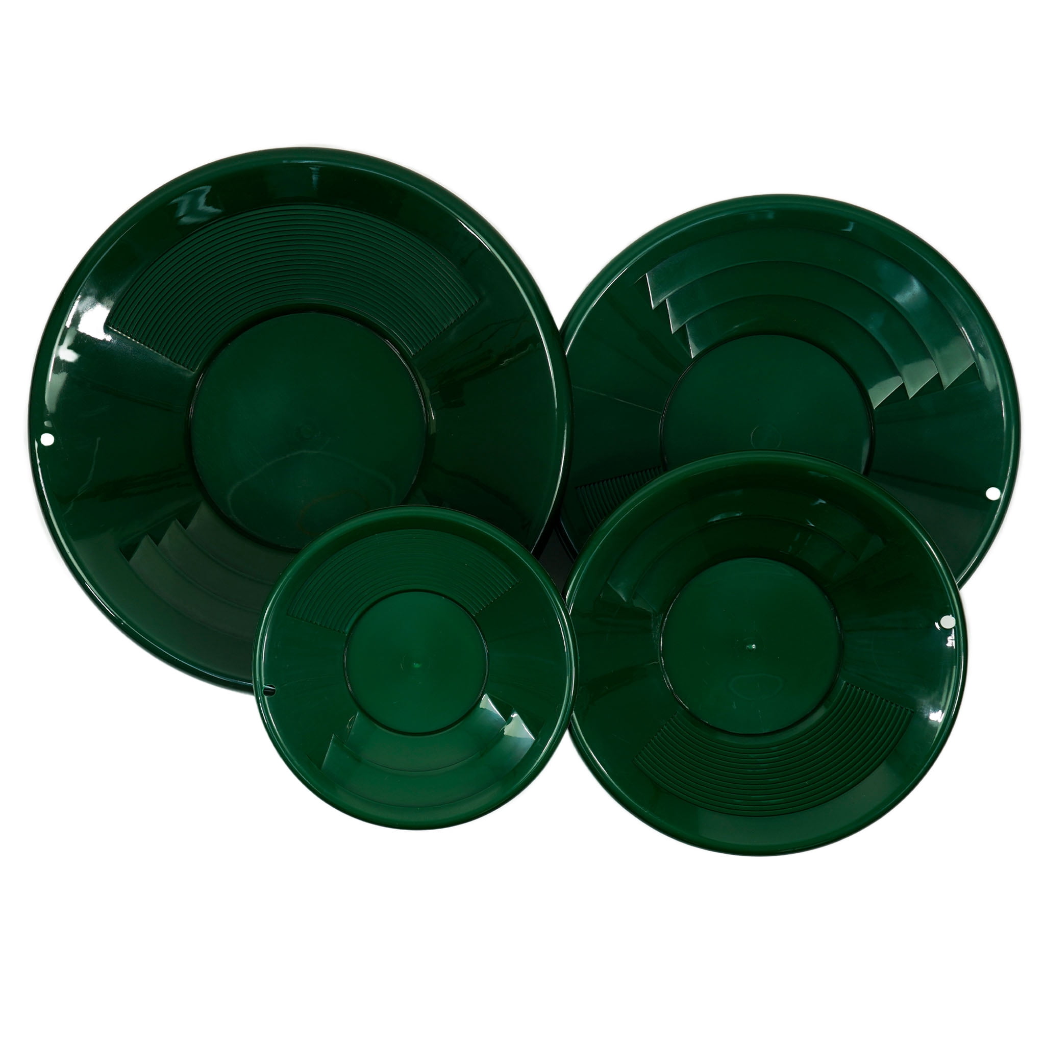 TerraX 4 piece Dual Riffle Green Gold Prospecting Pan Set Includes 8 ...
