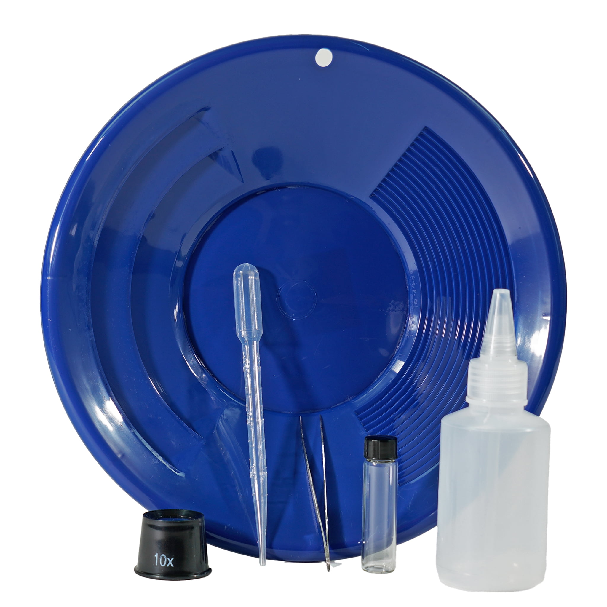 TerraX 6-Piece Prospecting Pan and Accessory Set - Featuring 10-Inch ...