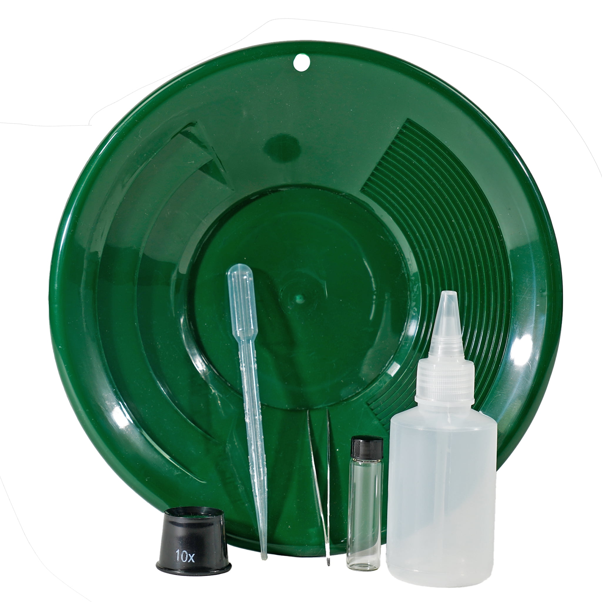 TerraX 6-Piece Prospecting Pan and Accessory Set - Featuring 10-Inch ...