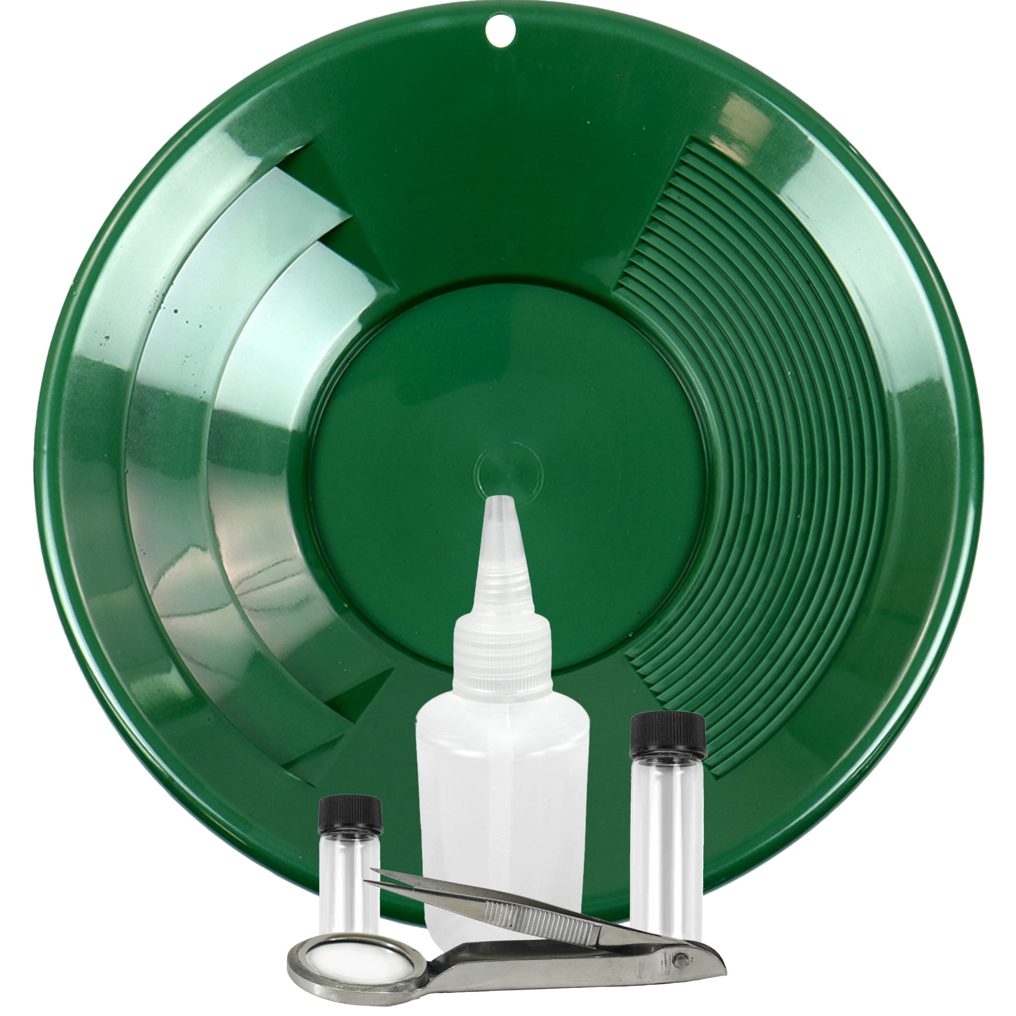 TerraX Gold Pan Gold Prospecting Beginners Kit, Vial, Snifter Bottle, 5 ...