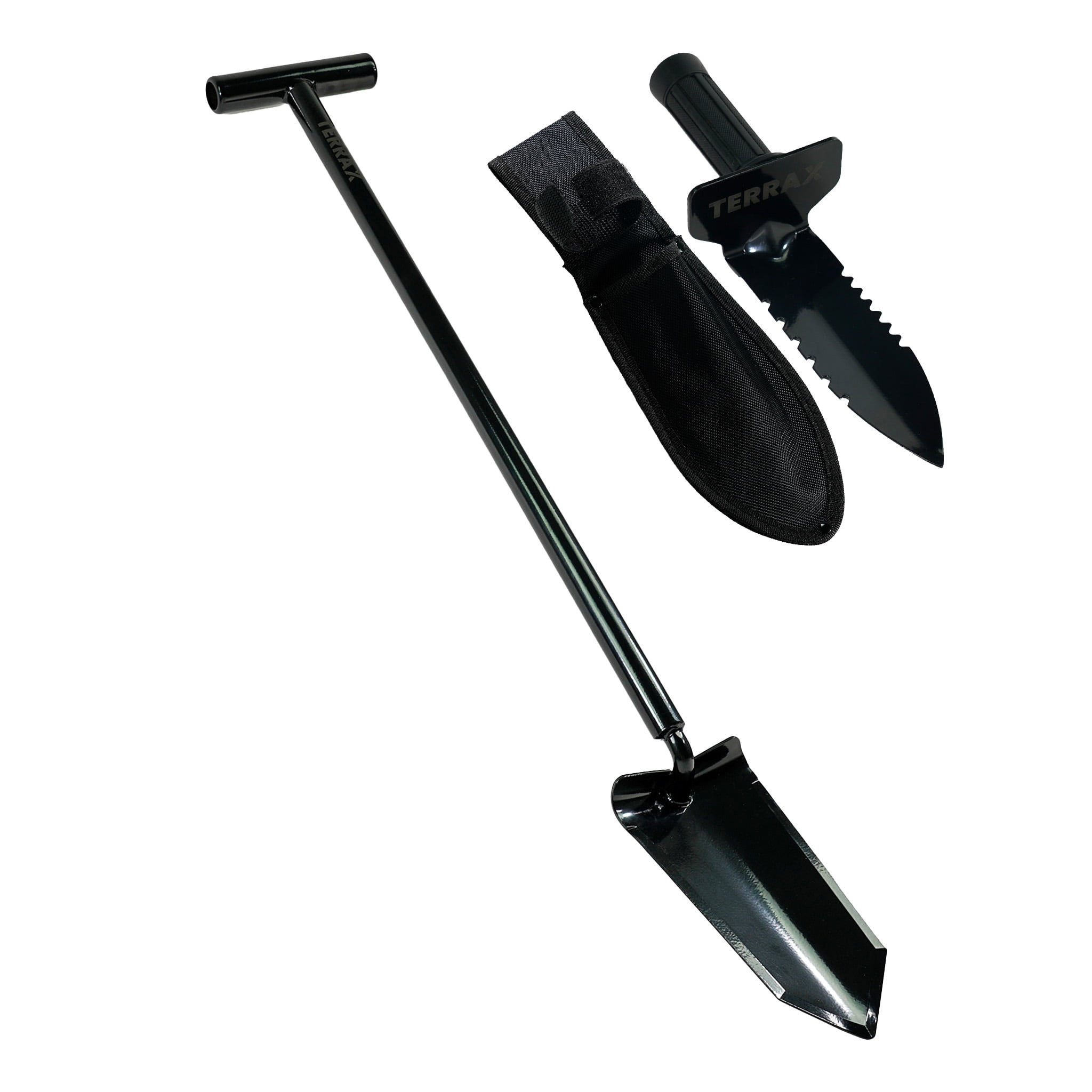 TerraX Heavy Duty 34" inch Shovel and Serrated Hand Digger - Walmart.com